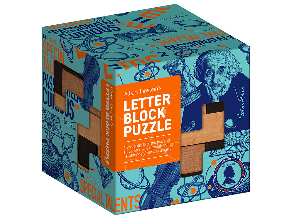 Albert Einstein's Letter Block Puzzle